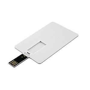 100 Pack Business Credit White/Black Card 2.0- USB Flash Drives (2.0/4GB, White)