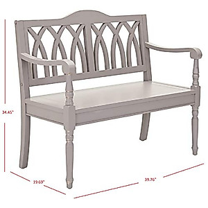 Safavieh American Homes Collection Benjamin Grey Bench