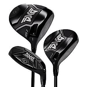 PXG 0211 Z Woods Set Including a 16 Degree Driver, an 18 Degree Fairway and a 25 Degree Hybrid with Graphite Shafts for Left or Right Handed Golfers (Right, Graphite, Regular)