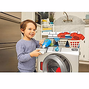 Little Tikes First Washer Dryer - Realistic Pretend Play Appliance for Kids, Interactive Toy Washing Machine with 11 Laundry Accessories, Unique Toy, Ages 2+