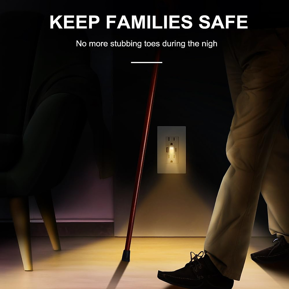 Tuya APP Smart WiFi Outlet with USB Port, 5V 2.4A USB Charger Outlet Compatible with Alexa, Google Assistant, ETL&FCC Listed, KS-15T/WU, White (2 Pack)