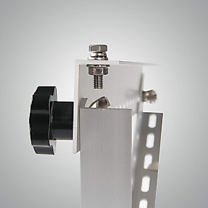 LBG Products 28" Solar Panel Mounting Rack Bracket with Foldable Tilt Legs,Roof, RV,Motorhome and Any Flat Surface Off Grid (28 inch Length)