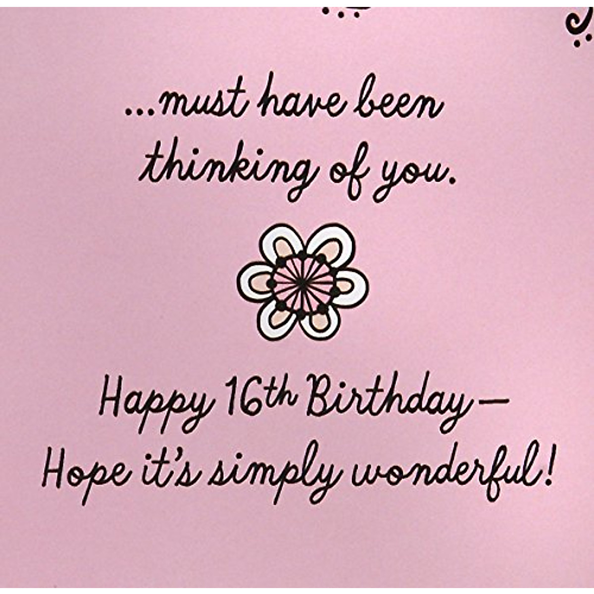 Hallmark 16th Birthday Greeting Card (Sweet Flowers)