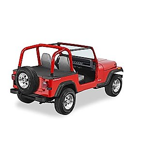 Pavement Ends by Bestop 41805-15 Black Denim Cargo Cover for 1986-1991 Wrangler YJ
