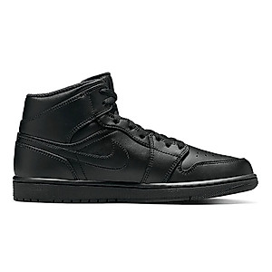 Jordan Mens Air 1 Mid 554724 093 "Triple Black - Size 10