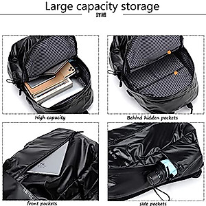 FSDWG Travel Laptop Backpack, Water Resistant College School Computer Bag Gifts for Men Fits 15.6 Inch Notebook