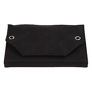 10W USB Solar Panel Charger, Waterproof IP67, Polycrystalline Silicon, Foldable with 24% Conversion Efficiency, Portable for Outdoor Energy Emergencies (Black)