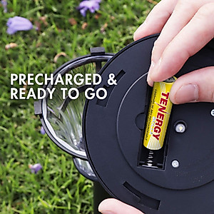 Tenergy Solla Rechargeable NiMH AA Battery, 1000mAh Solar Batteries for Solar Garden Lights, Anti-Leak, Outdoor Durability, 5+ Years Performance, 12 Pack, UL Certified