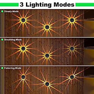 FWASTT Solar Outdoor Fence Lights for Yard, 10 Pack Solar Landscape Path Lights Outdoor Decorative Lights Waterproof for Garden, Fence, Deck, Step, Pathway, Walkway, Ground, Lawn