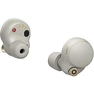 Sony Truly Wireless Noise Cancelling Headphone - Optimised for Alexa and Google Assistant - with Built-in mic for Calls - Bluetooth Connection - WF-1000XM4S.CE7 - Limited Edition - Silver/Gold