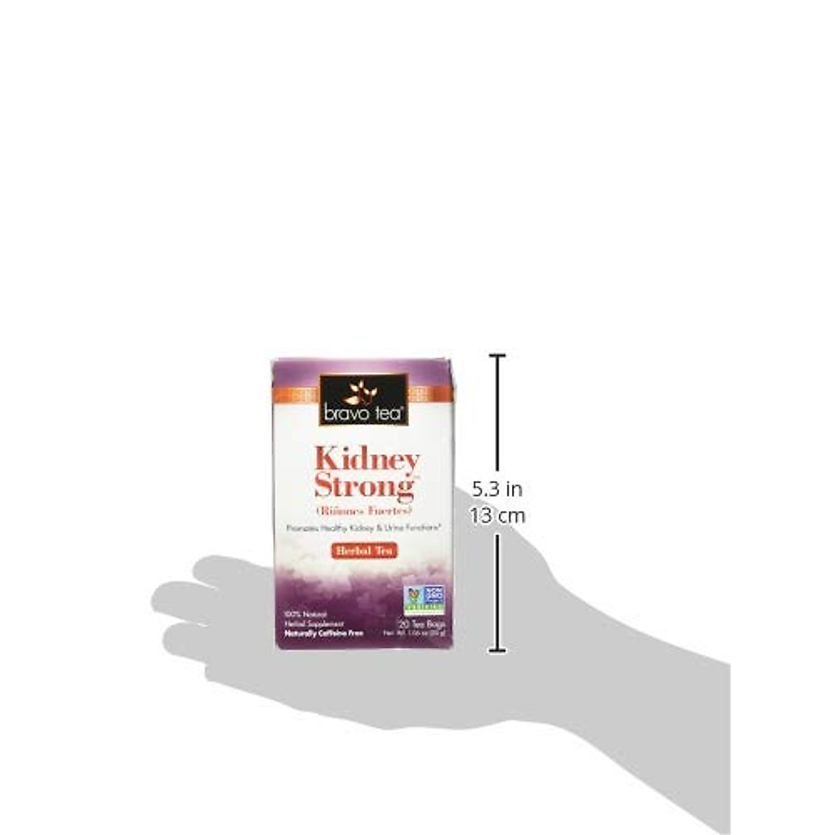 Bravo Tea Kidney Strong Herbal Tea Caffeine Free, 20 Tea Bags (Pack of 2)