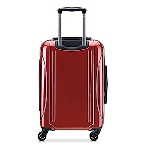 DELSEY Paris Helium Aero Hardside Expandable Luggage with Spinner Wheels, Brick Red, Carry-On 21 Inch