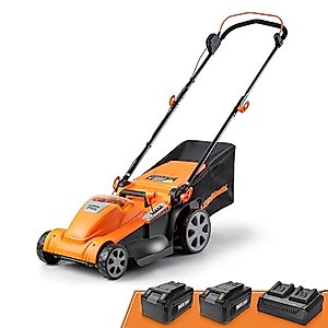 LawnMaster CLMF4817E 48V MAX* Brushless Mower with 2X24V MAX* 4.0Ah Battery and a Dual Charger