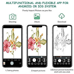 DIY Drawing Tracing Pad, Acrylic Comic Reflection Drawing Optical Drawing Board, Mobile Phone Tablet Computer Projection Copying Station, Kids, Students, Sketching