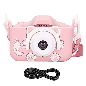 Kids Camera Digital Camera for Children Selfie Camera Portable Children Toy Camera Toddler Camera Gifts Toddler Video Recorder Photography for Child Age 3 4 5 6 7 8 Year Old(Pink)