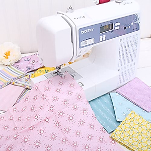 3 Yard Cut Threadart Premium Cotton Quilting Fabric - Blue Floral 4-44" Width - 100% Cotton - Quilting, Sewing, Crafts