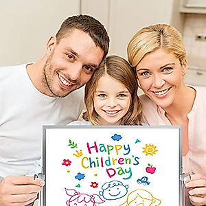 OWill Dry Erase White Board, 8” X 12” Small Whiteboard with Stand, Mini Whiteboard A4 Magnetic Desktop Board & Portable Double-Sided White Board Easel for Kids Drawing in School & Home