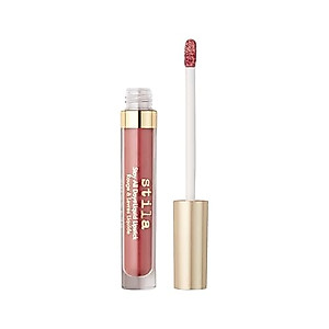 stila Stay All Day Liquid Lipstick, Shimmering Metallic, Long-Lasting Color Wear, No Transfer, Hydrating, Lightweight with vitamin E & Avocado Oil for Soft Lips, 0.10 Fl. Oz., Capri Shimmer