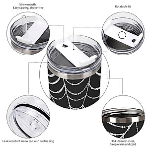 Goth Spider Web 40OZ Tumbler Stainless Steel Travel Mug Water Bottle Car Cup Tea Cups with Lid Black-style