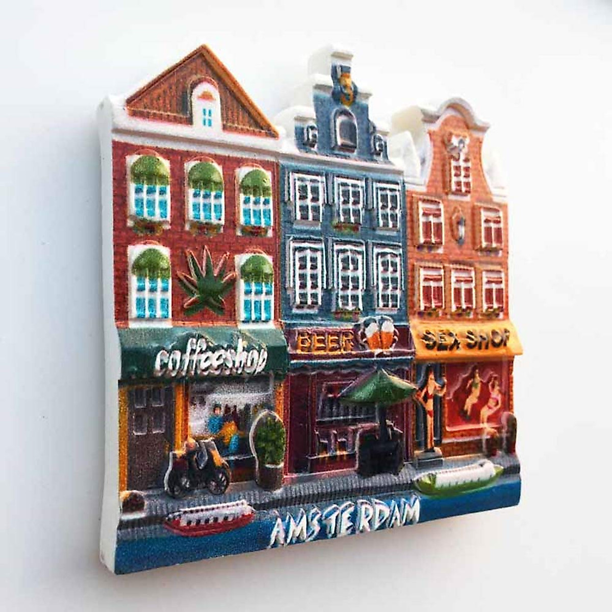 Amsterdam Holland 3D Fridge Magnet Souvenir Gift Collection Home Kitchen Decoration Magnetic Sticker Amsterdam Netherlands Refrigerator Magnet