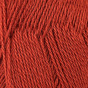 (3 Small Gorgeous Skeins) Alpaca Yarn Blend Umayo [657 Yards Total] Rust, 2 Fingering