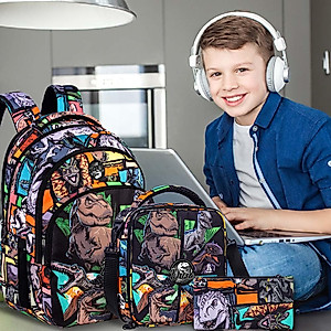 UFNDC Laptop Backpack for Women, 17" Waterproof Travel Computer Bookbag, Cute Anti Theft Rainbow School Bag for College Teenagers Girls