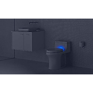 KOHLER 5588-0 Purefresh Elongated Nightlight, Grip-Tight Bumpers, Quiet-Close Release Hinges, Quick-Attach Hardware, No Slam Toilet Seat, White