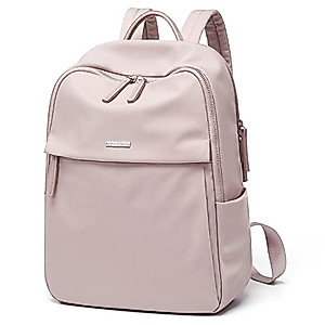 GOLF SUPAGS Womens Laptop Backpack with Separate Laptop Compartment Water Resistant Computer Backpacks Fits 15.6 Inch Notebook Travel Work College Bags (15.6-Inch, Pink)