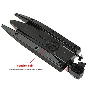 Gizmovine Mini Remote Control Boat for Kids Age 5-9, Fast Rc Boats for Pools Racing Submarine Water Toys Adults Kids Gift, Orange Upate Version