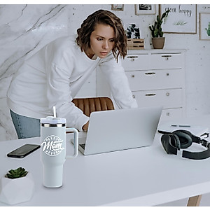 CHONG SHENG 40OZ Travel Tumbler Gifts for Mom Christmas, Mother's Day, Mom Birthday Gifts from Daughter Son, Best Mom Ever Coffee Mug