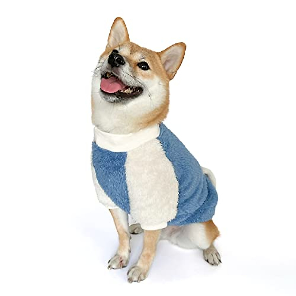 Enjoying Pet Dog Sweater Small Dogs Warm Pullover Coat for Small-Medium Dogs Girls/Boys Soft Doggy Cat Sweatshirt Winter Clothes (XL, Blue)