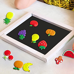 Waterproof PVC Refrigerator Magnet Stickers - Cut Fruit Design Strong Hold for Photos Notes & Decorations