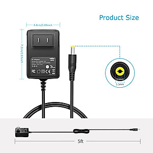 Belker 12V 3A 2.5A AC DC Power Adapter Supply Cord Wall Charger for 12 Volt Electronics - 3000mA Max.