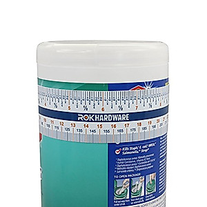 Rok Hardware Measuring Plastic Flexi 12" Easy Read English Metric 305 mm Ruler Converter, ROKRULER2