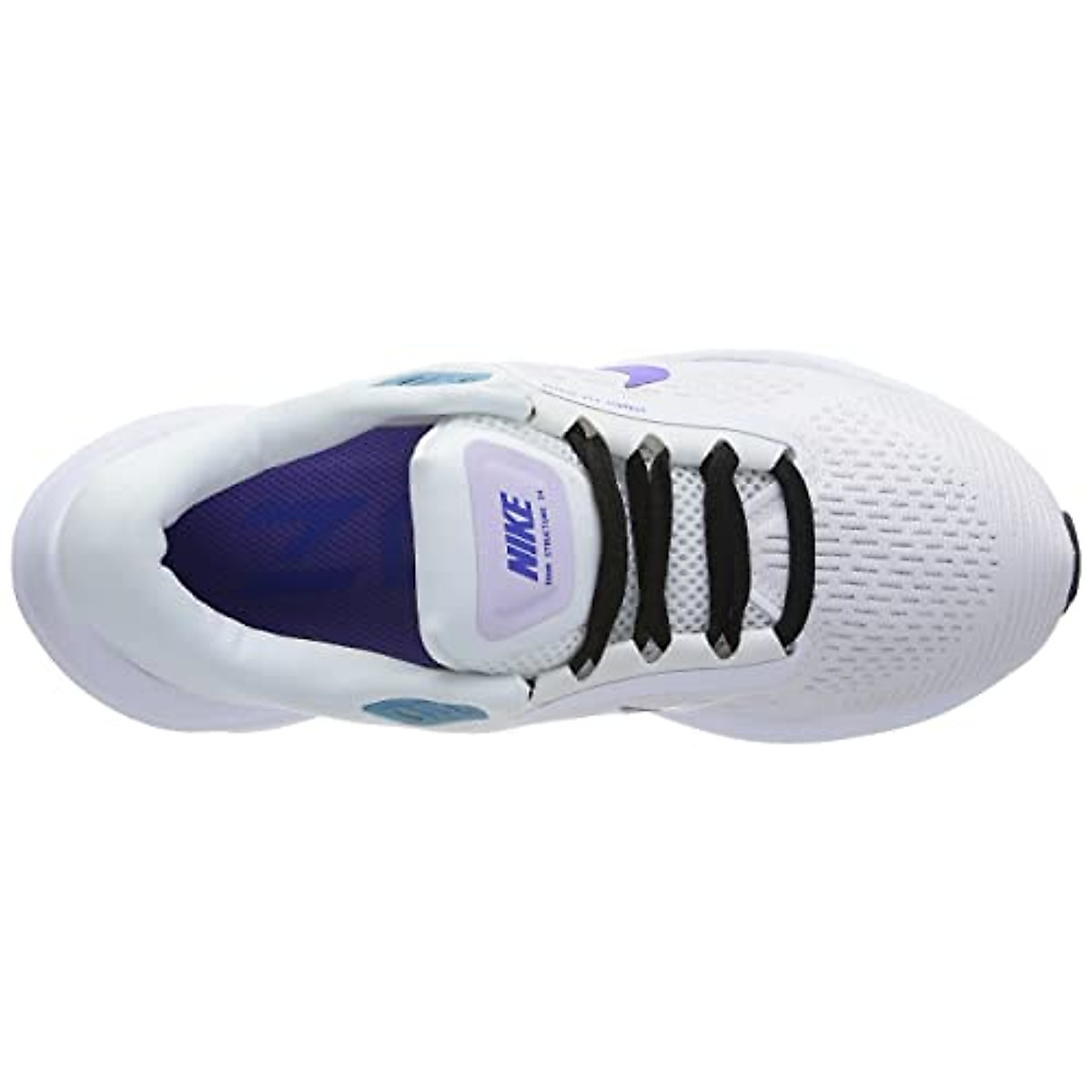 Nike W Air Zoom Structure 24, WHITE/PSYCHIC PURPLE-BARELY GRAPE, 5 UK (7.5 US)