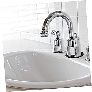 Veemoon 1 Set Horseshoe Mounting Accessories Fixing Bracket Sink Holder Tap Fixing Tool Wash Basin Tap Fixing Fitting Locknuts Kitchen Antiloosing Nut Washers Anti-Loose Faucet Copper