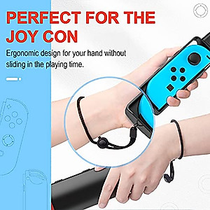 TiMOVO Golf Clubs Compatible with Nintendo Switch Mario Golf: Super Rush Game/Switch Sports, 2 Pack Golf Handle with Hand Strap Game Accessories Golf Grips Fit Switch/Switch OLED Controller, Black