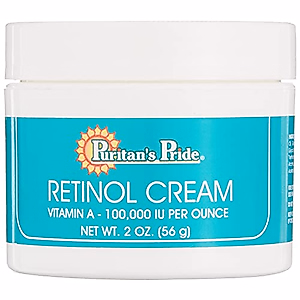 Retinol Cream, 2 oz, A 100,000 IU per oz