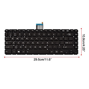 SUNMALL Backlit Keyboard Replacement Compatible withToshiba Satellite E45t-B4204 E45T-B4300 E45T-B4106 E45T-B E45-B Series H000069210, 0KN0-VP4US12, MP-13R53USJ528