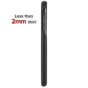 Case-Mate - iPhone XR Case - BARELY THERE LEATHER - iPhone 6.1 - Black Leather