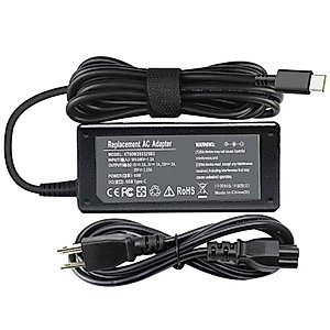 65W 45W USB-C Type C Charger Adapter for Dell XPS 13 9350 9360 9365 9370 9380 Latitude 7390 7275 7370 5175 5285 5290 2-in-1 Chromebook 3380 3100 LA45NM150 LA65NM170 2YKOF 04RYWW 0HDCY5 Power Supply
