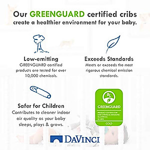 DaVinci Jayden 4-in-1 Convertible Crib in White, Greenguard Gold Certified