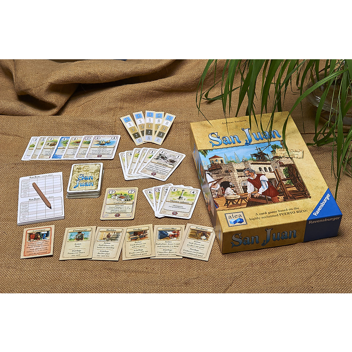 Ravensburger 81206 San Juan Game for Ages 5 & Up - Resource Management Strategy Board Game for The Whole Family
