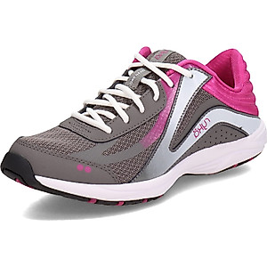 Ryka Women's Dash Pro Walking Shoe Grey/Pink 9 M