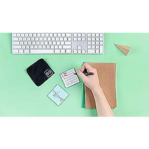 Bravestorming Mover Erase, Stackable and Magnetic Mini Whiteboard on The Palm, 72x72x3mm, Pack of 4 (Pen Included) (Yellow), Art Supplies for School and Office Projects and Presentations