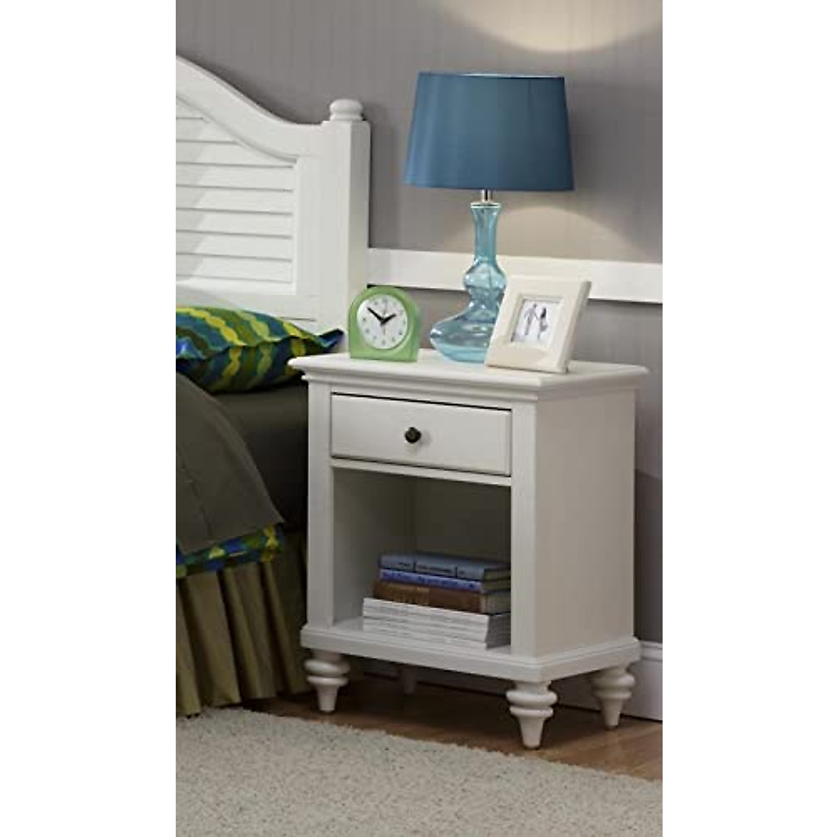 Bermuda White Night Stand by Home Styles