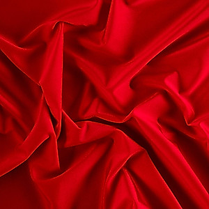 Nylon Lycra Spandex Athletic Stretch Knit Solid Red, Fabric by the Yard