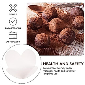 DOITOOL 200pcs Truffle Wrappers Paper Chocolate Candy Cups Truffle Liners Truffle Cups for Baby Shower Bridal Shower Birthday Party Wedding