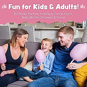 Cotton Candy Express CC1000-S Cotton Candy Machine, Pink. Easy to Use and Clean. A Great Value, Nostalgia and Fun for Kids and Adults. Comes with Instruction Manual and Tip Card