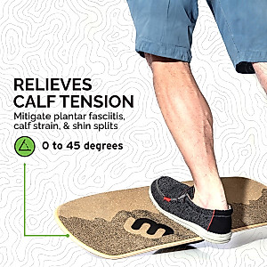 Whirly Board Wide Standing Desk Balance Board & Half-Ball Balance Trainer